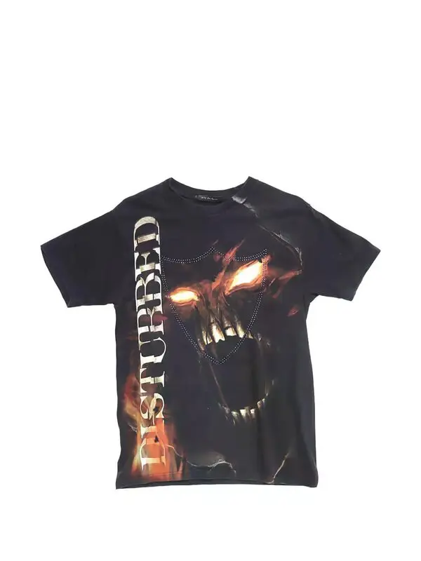 HTC LOS ANGELES Studded Graphic-print T-shirt