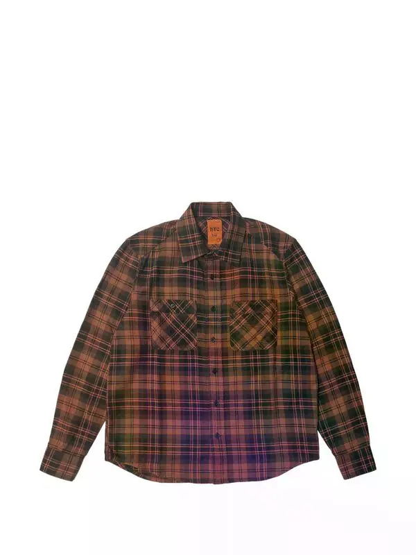 HTC LOS ANGELES Graphic-print Checked Shirt