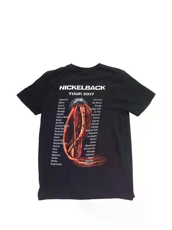 HTC LOS ANGELES Nickleback Lux Studded Graphic-print T-shirt