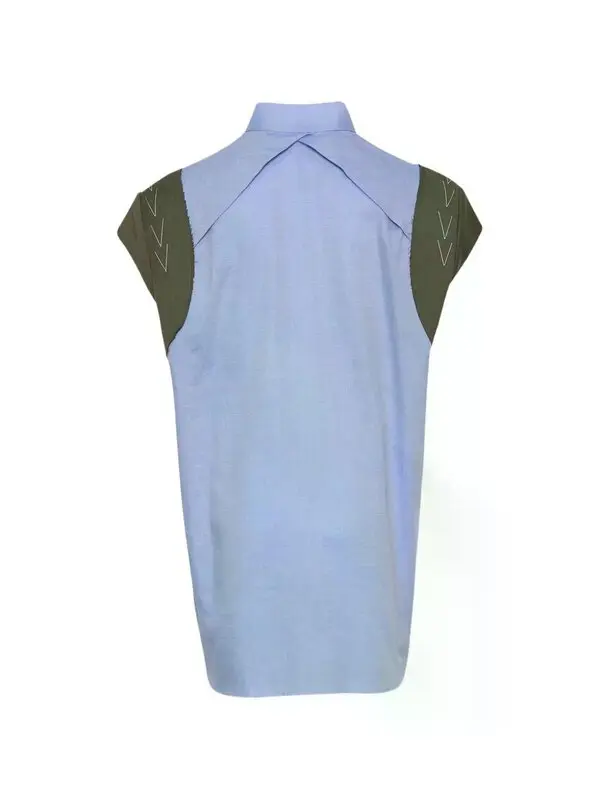 SONIA CARRASCO Contrast-panel Raw-edge Shirt