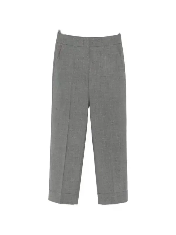 Peserico Pressed-crease Turned-up Trousers