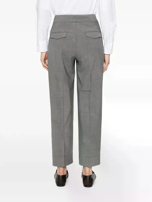 Peserico Pressed Crease Turned-up Trousers