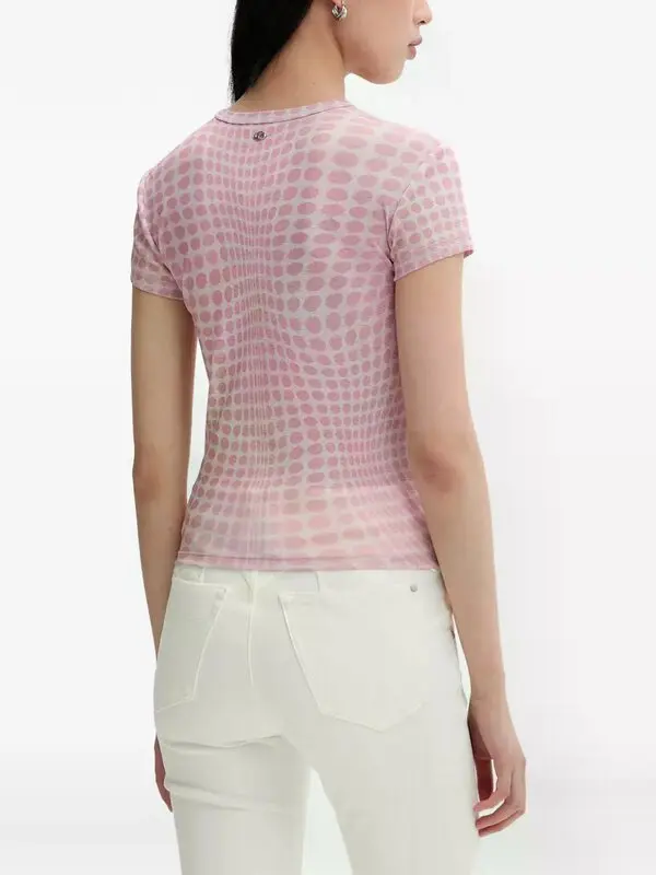 Miss Sixty Polka-dot Graphic-print T-shirt