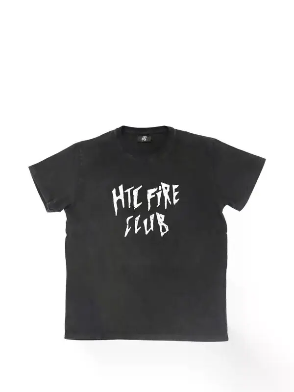 HTC LOS ANGELES Distressed-effect Print T-shirt