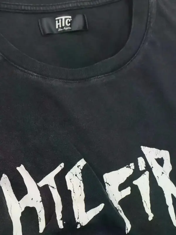 HTC LOS ANGELES Distressed-effect Print T-shirt