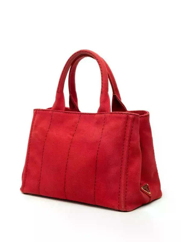 Prada 2013-2026 Small Canvas Canapa Logo Satchel