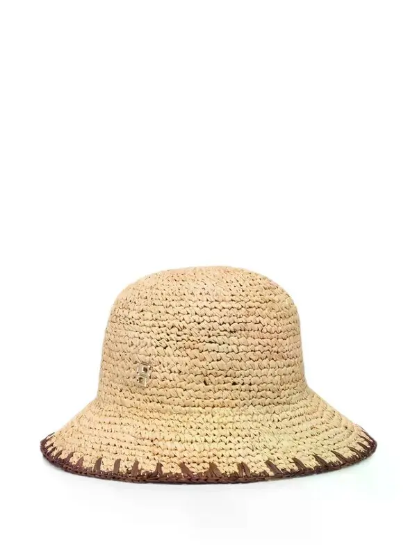 BOSS Logo-plaque Whipstitch-trim Bucket Hat
