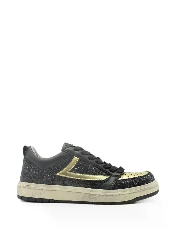 HTC LOS ANGELES Starlight Glitter-detail Sneakers - Black