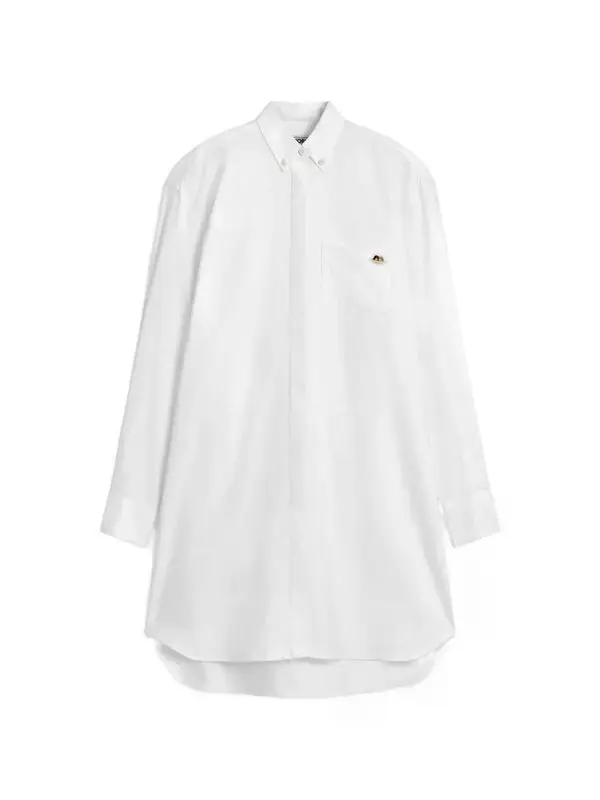 Fiorucci Angel Patch Midi Shirt Dress - White