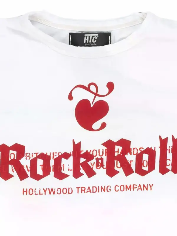 HTC LOS ANGELES Rock & Roll Graphic Print T-shirt - White