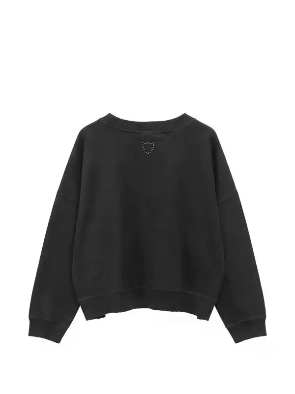 HTC LOS ANGELES Lips-print Studded Sweater