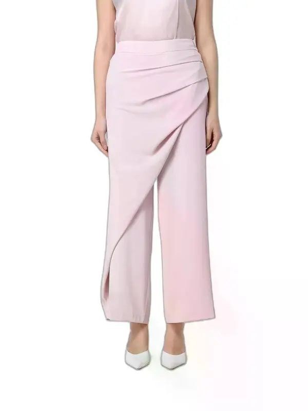 HANITA Draped Jersey-texture Trousers