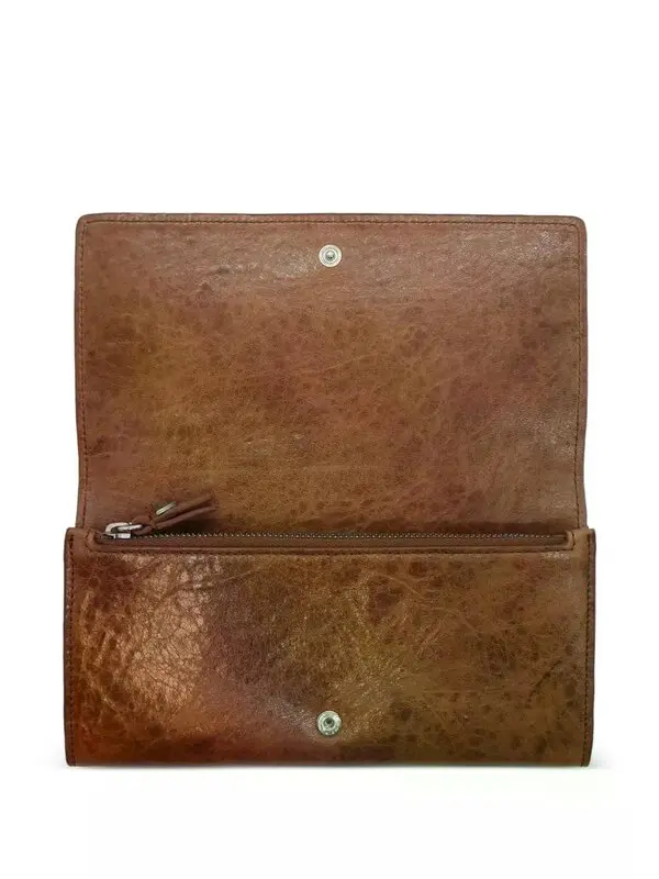 HTC LOS ANGELES Flower-studded Leather Wallet