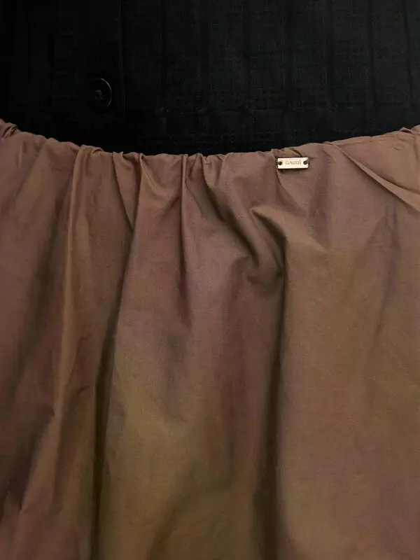 GAUDI Gathered Puff-hem Mini Skirt