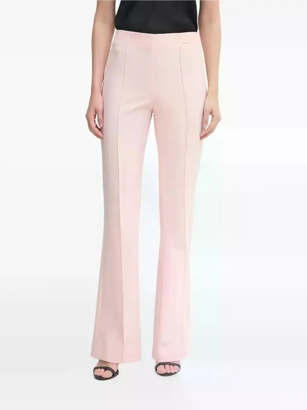 GAUDI Pressed-crease Flared Trousers