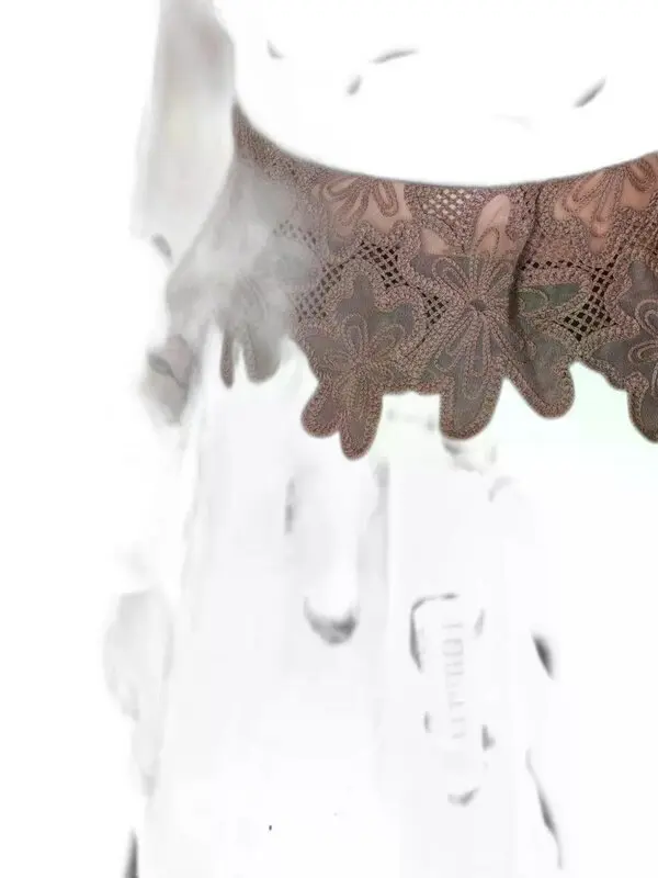 HANITA Macramé-insert Cropped Top