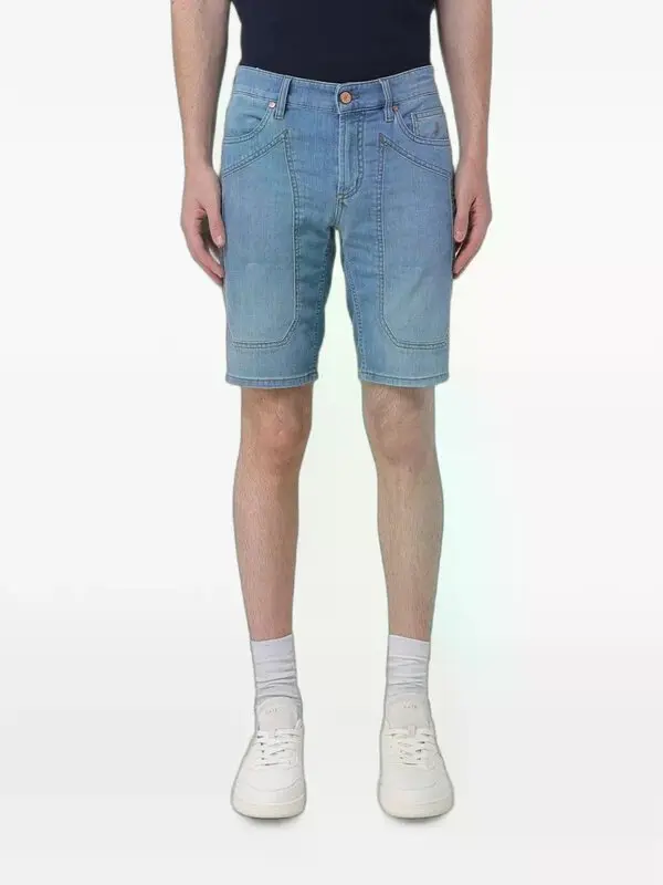 JECKERSON Patch-detail Denim Shorts