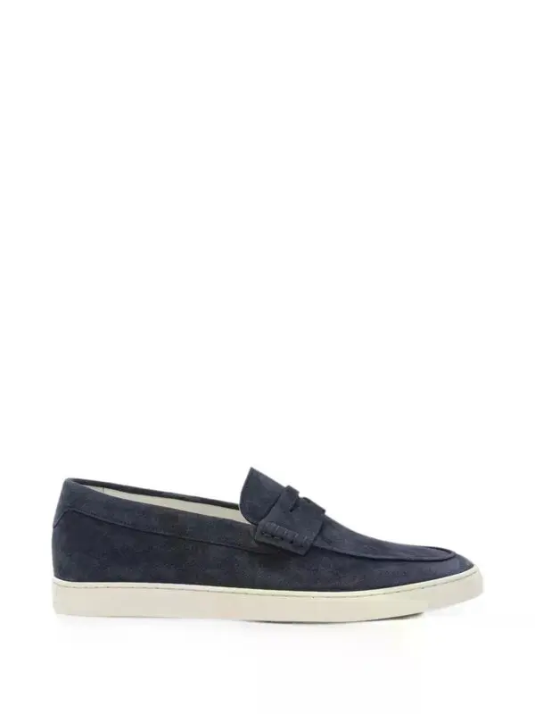 Brunello Cucinelli Suede Penny Loafers