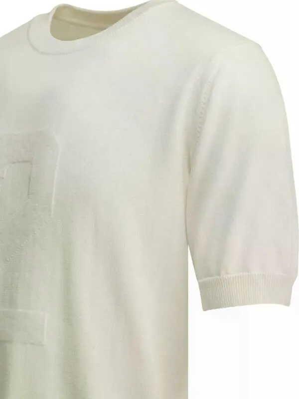RAKKI Number-patch Knitted T-shirt