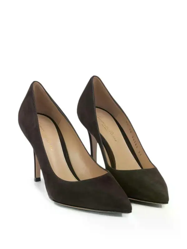 GIANVITO ROSSI Pointed-toe Suede Pumps