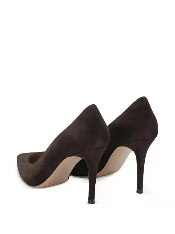 GIANVITO ROSSI Pointed-toe Suede Pumps