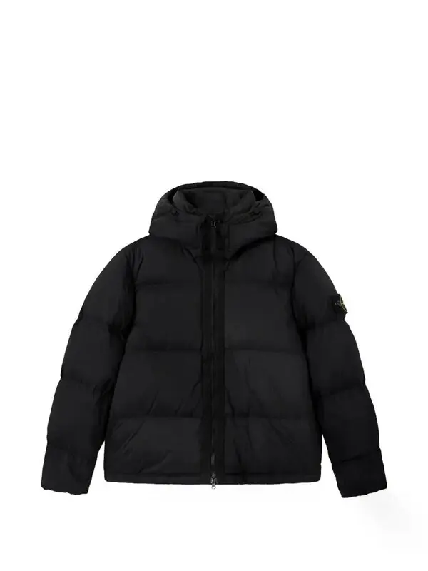Stone Island Padded Compass-patch Jacket - Black
