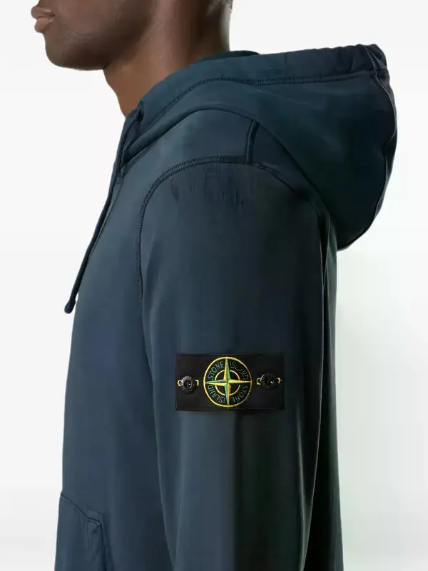 Stone Island Logo-patch Drawstring Hoodie