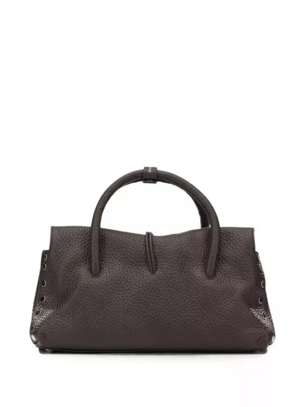 ZANELLATO Stud-embellished Leather Tote Bag