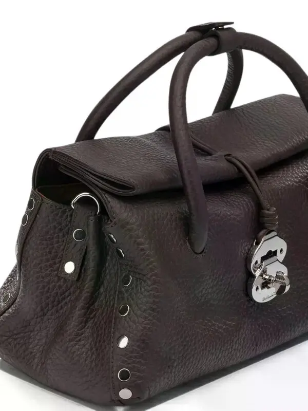 ZANELLATO Stud-embellished Leather Tote Bag