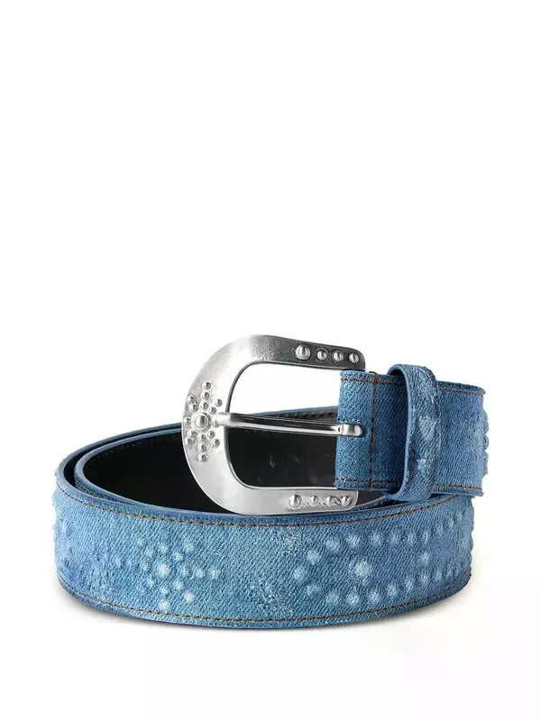 HTC LOS ANGELES Mirage Denim Belt - Blue