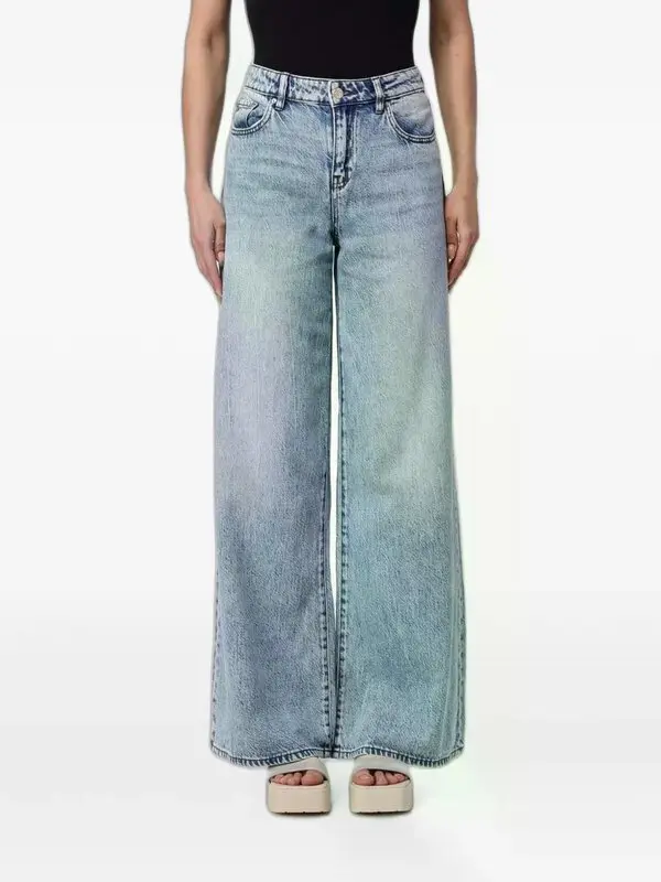 Armani Exchange Wide-leg Jeans - Blue