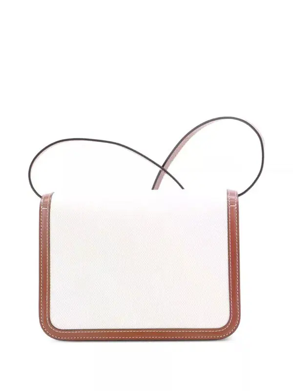 Burberry Tb Flap Canvas Small Shoulder Bag - Brown