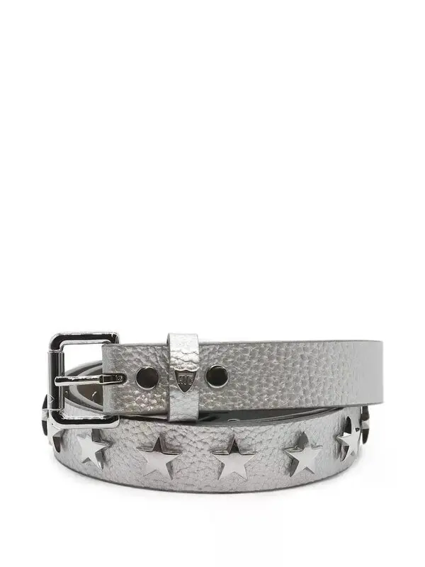 HTC LOS ANGELES Star-stud Belt - Silver