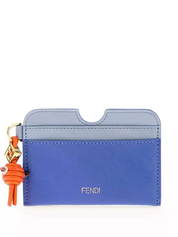Fendi Ff Diamonds Card Holder - Blue