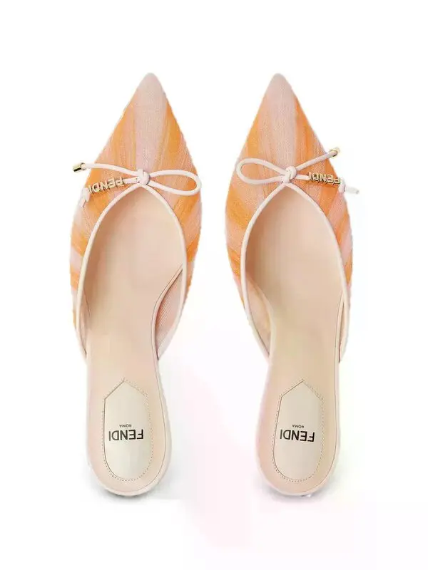 Fendi Bow-detail Pointed-toe Pumps
