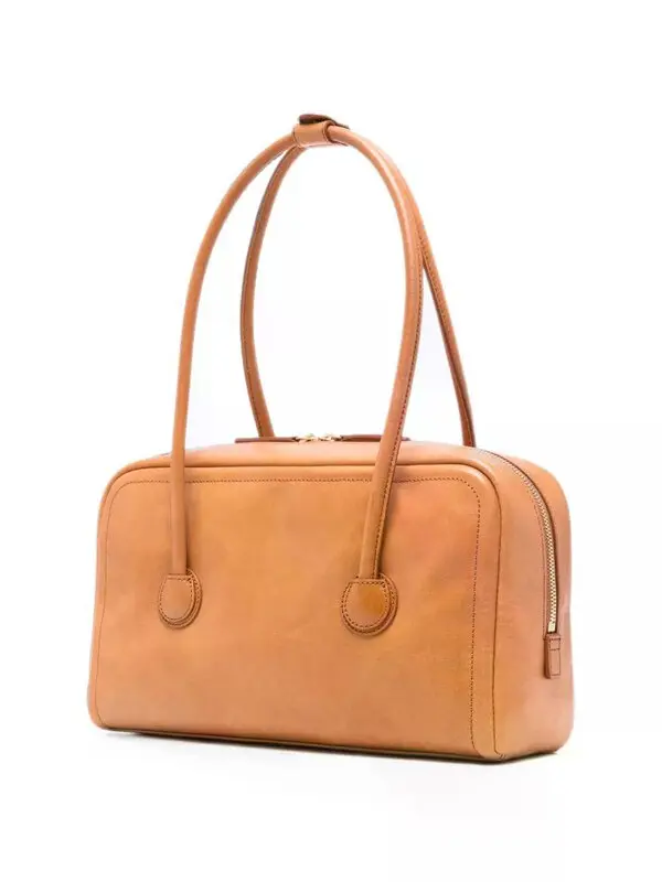 MARGESHERWOOD Logo-debossed Leather Tote Bag