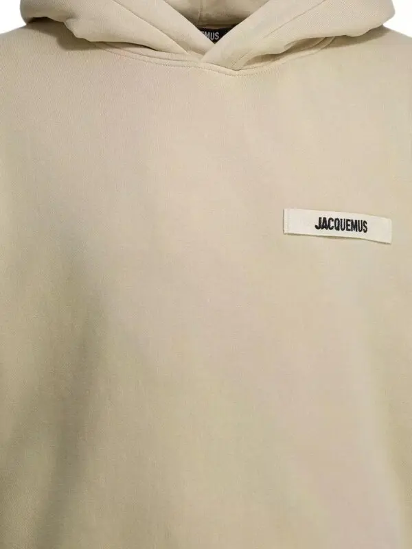 Jacquemus The Gros Grain Logo-patch Cotton Hoodie