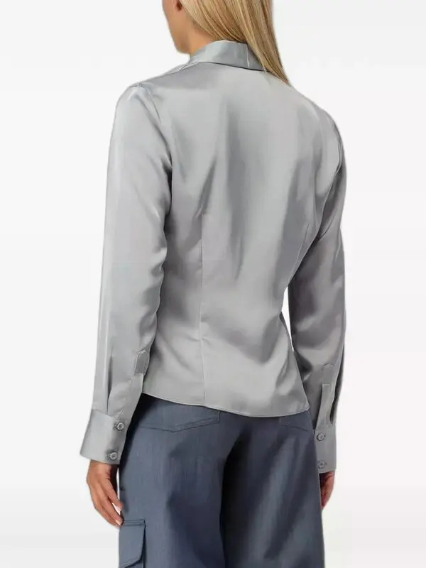 HANITA Twist-detail Crepe Blouse