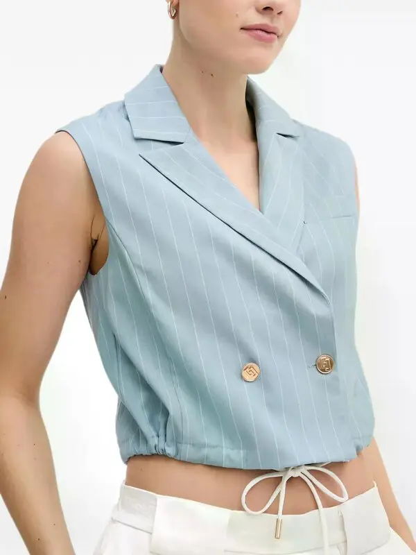 GAUDI Pinstripe Double-breasted Top