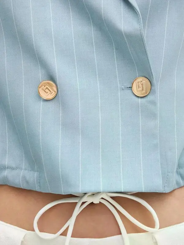 GAUDI Pinstripe Double-breasted Top
