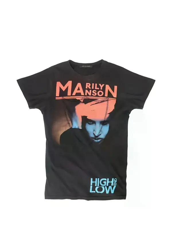 HTC LOS ANGELES Marilyn Manson Lux Graphic-print T-shirt - Black