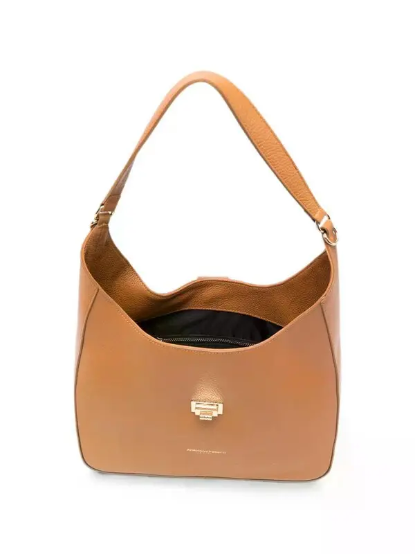 ADRIANNA FERETTI Leather Turn-lock Tote Bag