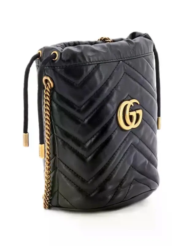 Gucci Gg Marmont Matelassé Leather Mini Bucket Bag