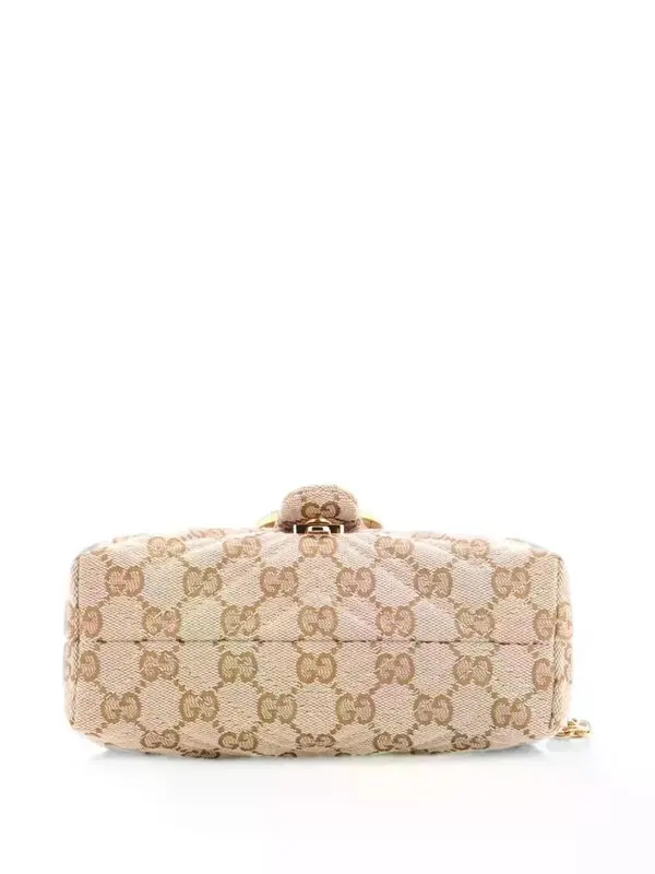 Gucci Gg Marmont Gg Canvas Mini Shoulder Bag