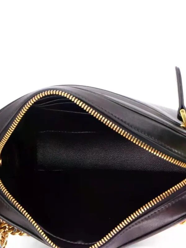 Valentino Garavani Viva Superstar Chain Leather Small Crossbody Bag - Black