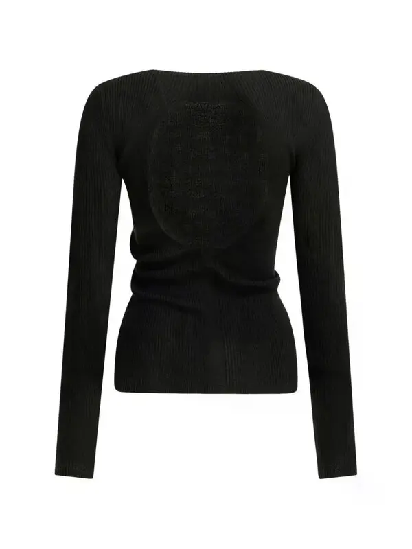 Rick Owens Cut-out Ribbed Sweater