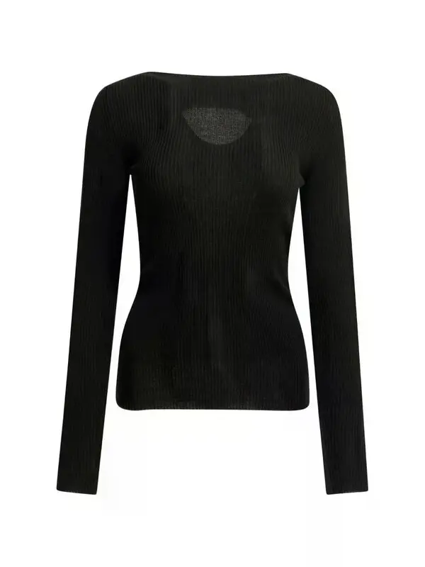 Rick Owens Cut-out Ribbed Sweater