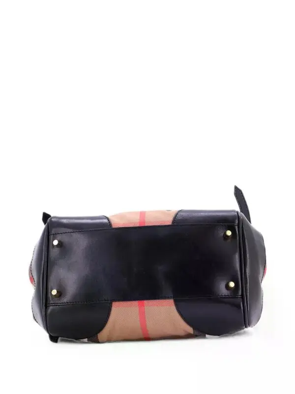 Burberry Canterbury House Check Canvas Small Tote Bag