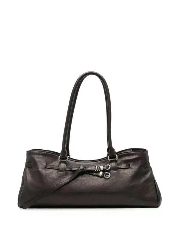 MARGESHERWOOD Belt Detail Shoulder Bag - Black
