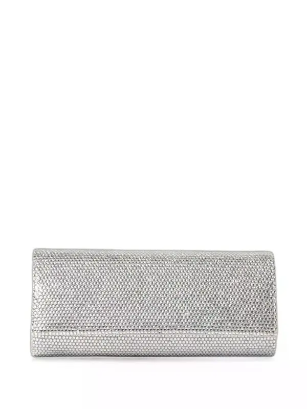 TWENTY FOURHAITCH French75 Crystal-embellished Clutch Bag - Silver
